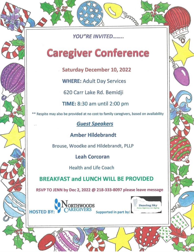 caregiver conference invite 2022 - Northwoods Caregivers